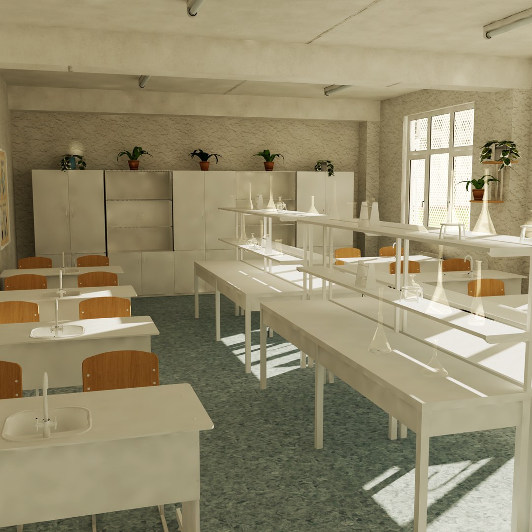 3D School Interiors Model - TurboSquid 1422005