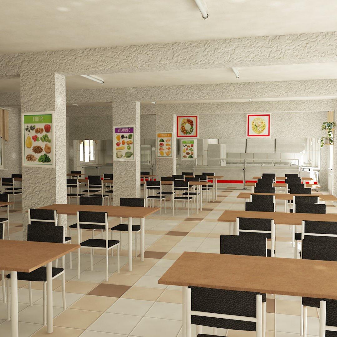 3D School Interiors Model - TurboSquid 1422005