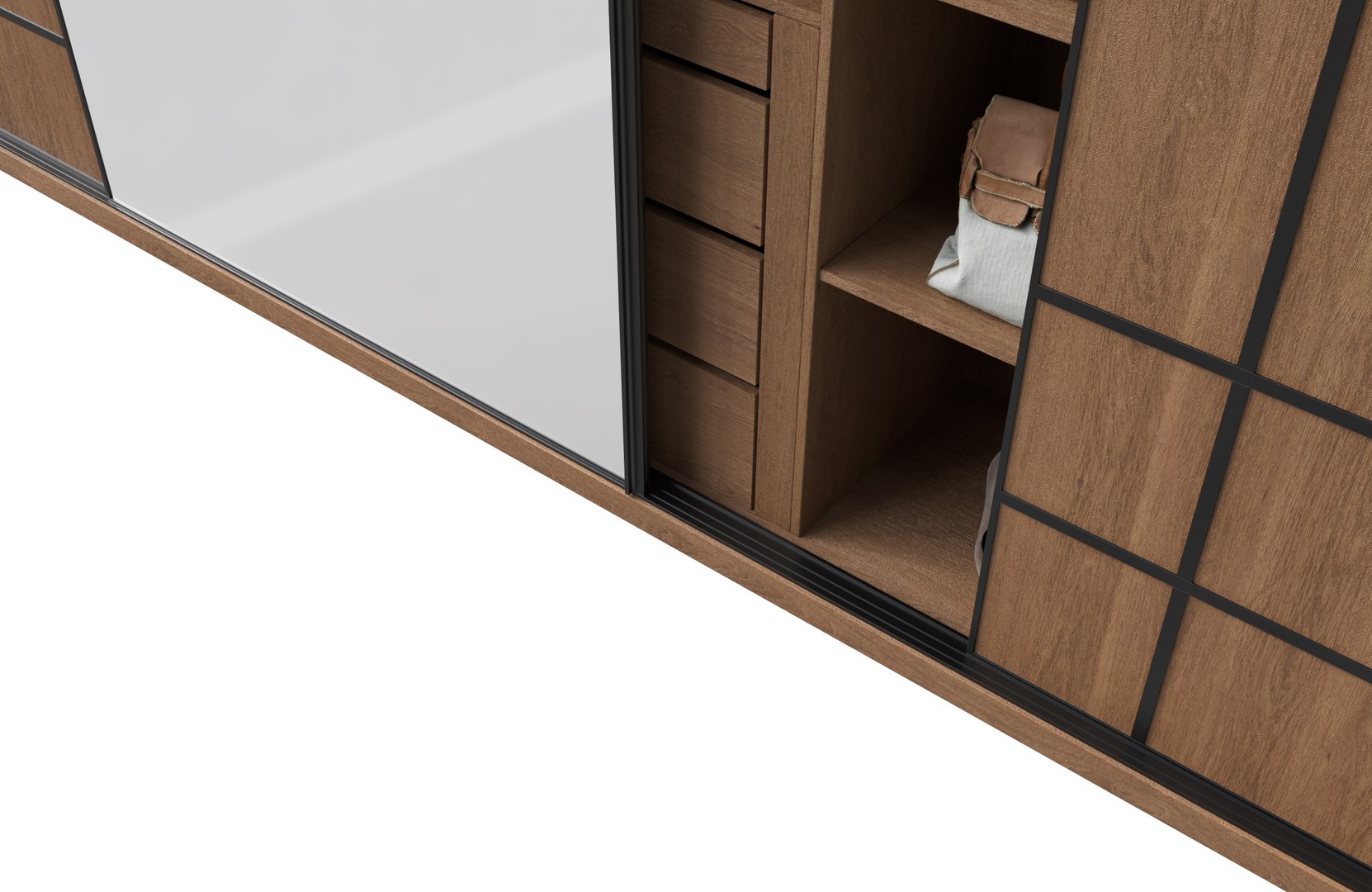 Sliding Door Wardrobe 3D Model - TurboSquid 2227990