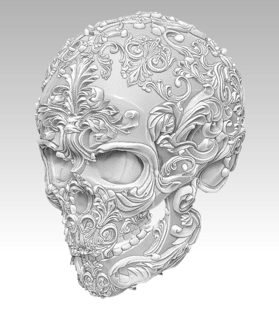 Carved Skull 3D - TurboSquid 1324966