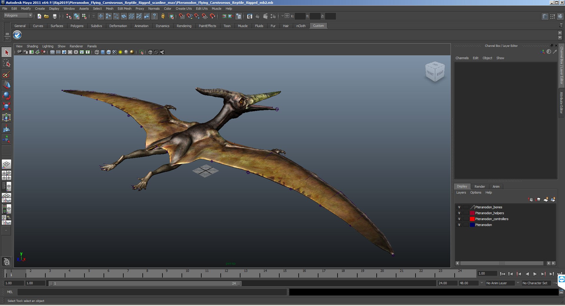 3D pteranodon flying carnivorous reptile model - TurboSquid 1435776