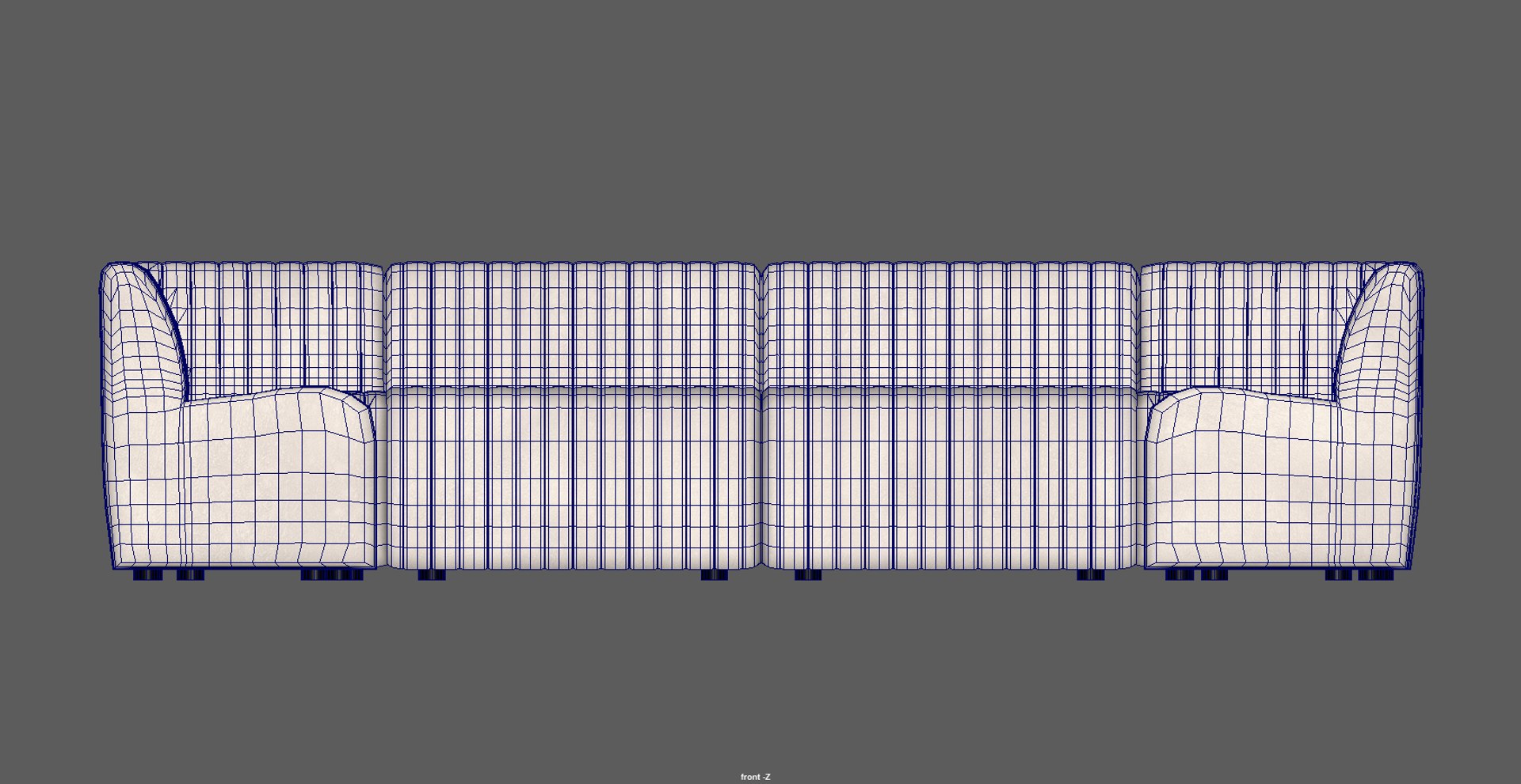 3D U-Shaped Sectional Moduler Sofa Model - TurboSquid 2361178