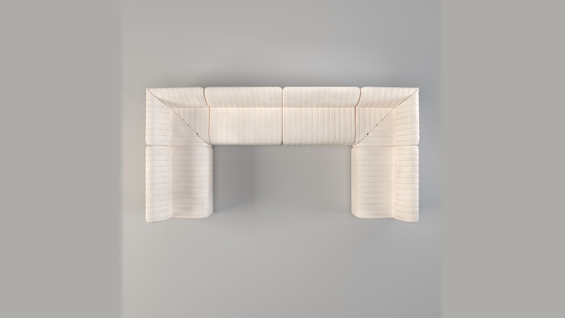 3D U-Shaped Sectional Moduler Sofa Model - TurboSquid 2361178