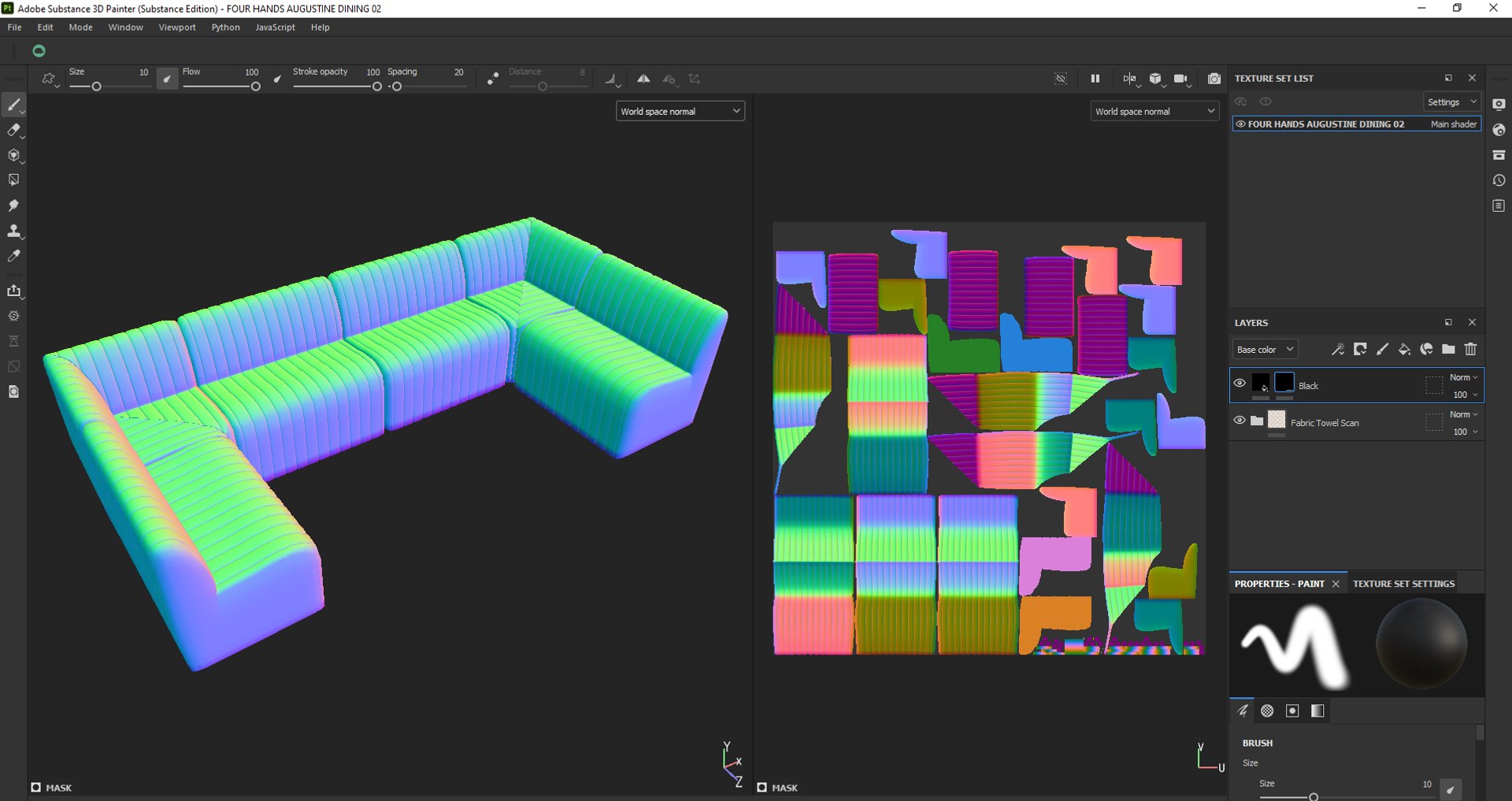 3D U-Shaped Sectional Moduler Sofa Model - TurboSquid 2361178