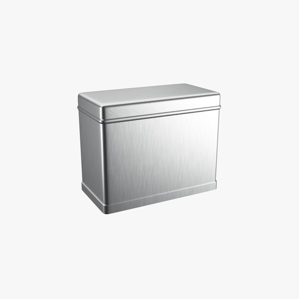 3D Rectangle Tin Can - 12cm - TurboSquid 1935094