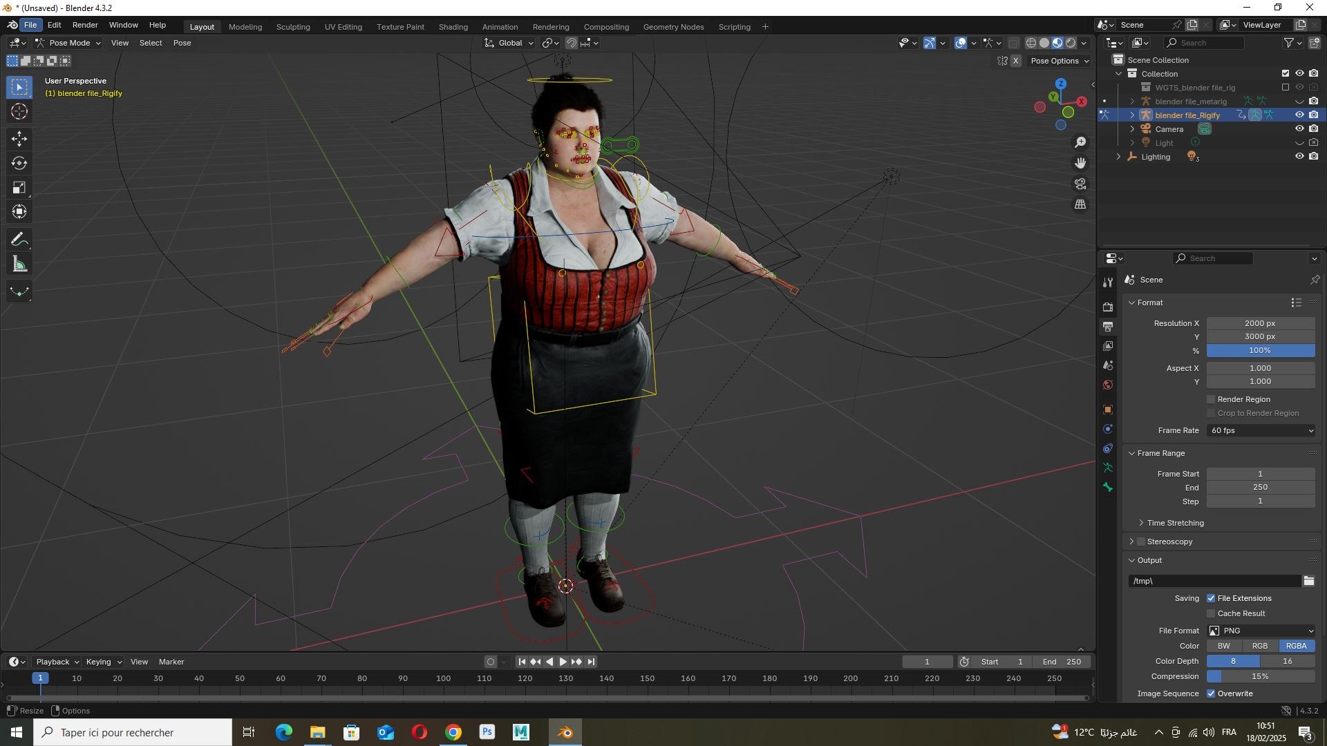 3D Marketplace Vendor Or Innkeeper Realistic 3D Model Model ...