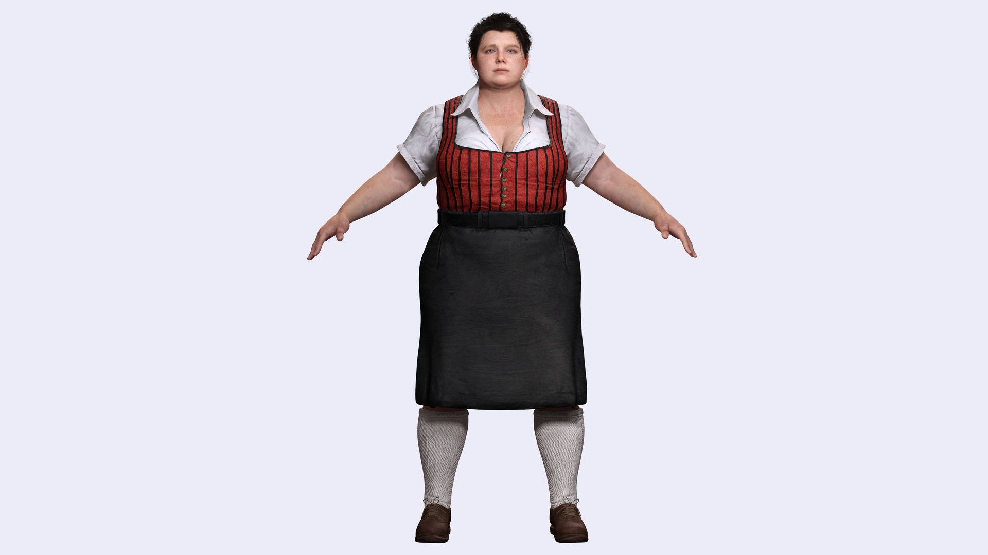 3D Marketplace Vendor Or Innkeeper Realistic 3D Model Model ...