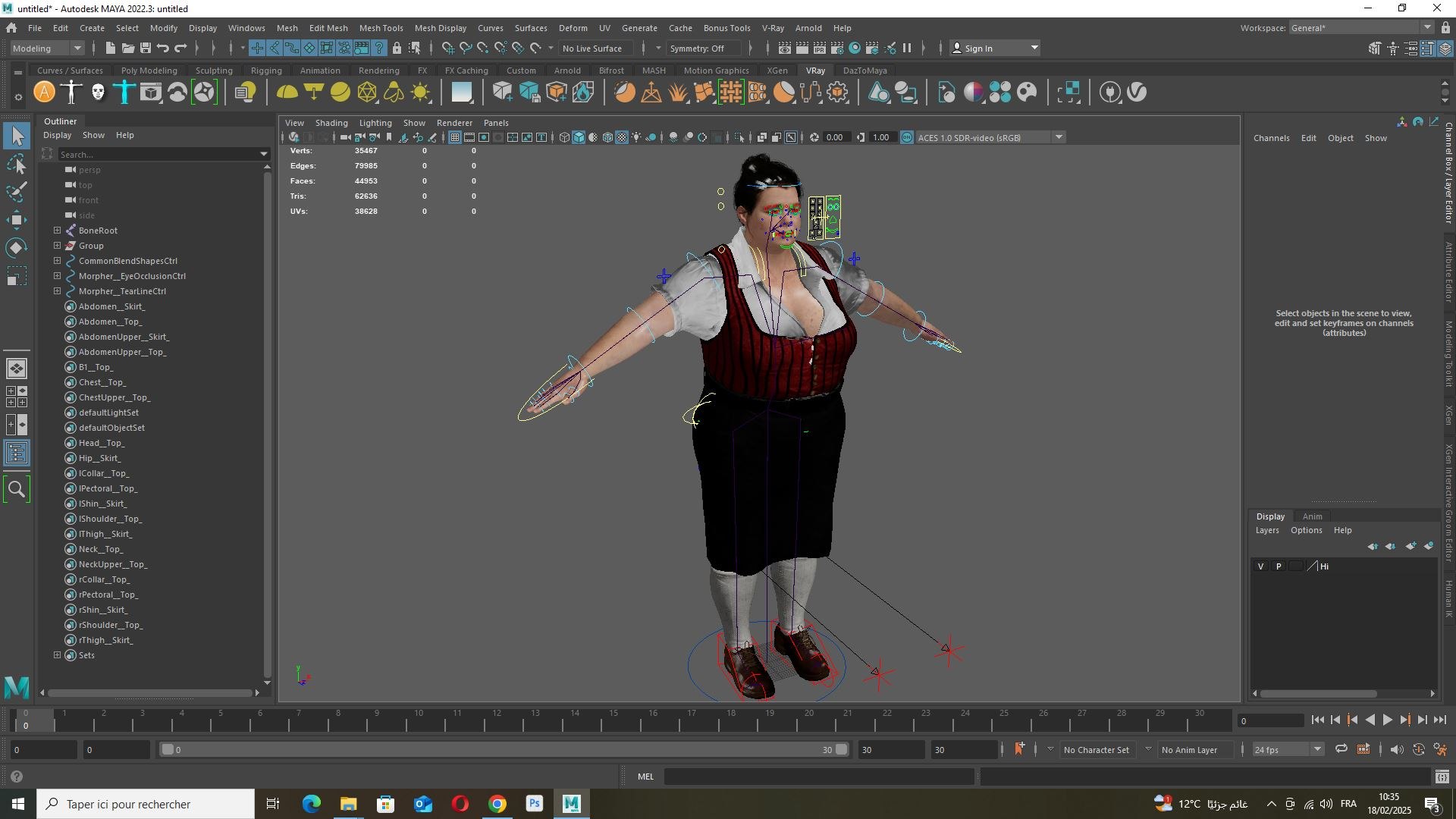 3D Marketplace Vendor Or Innkeeper Realistic 3D Model Model ...