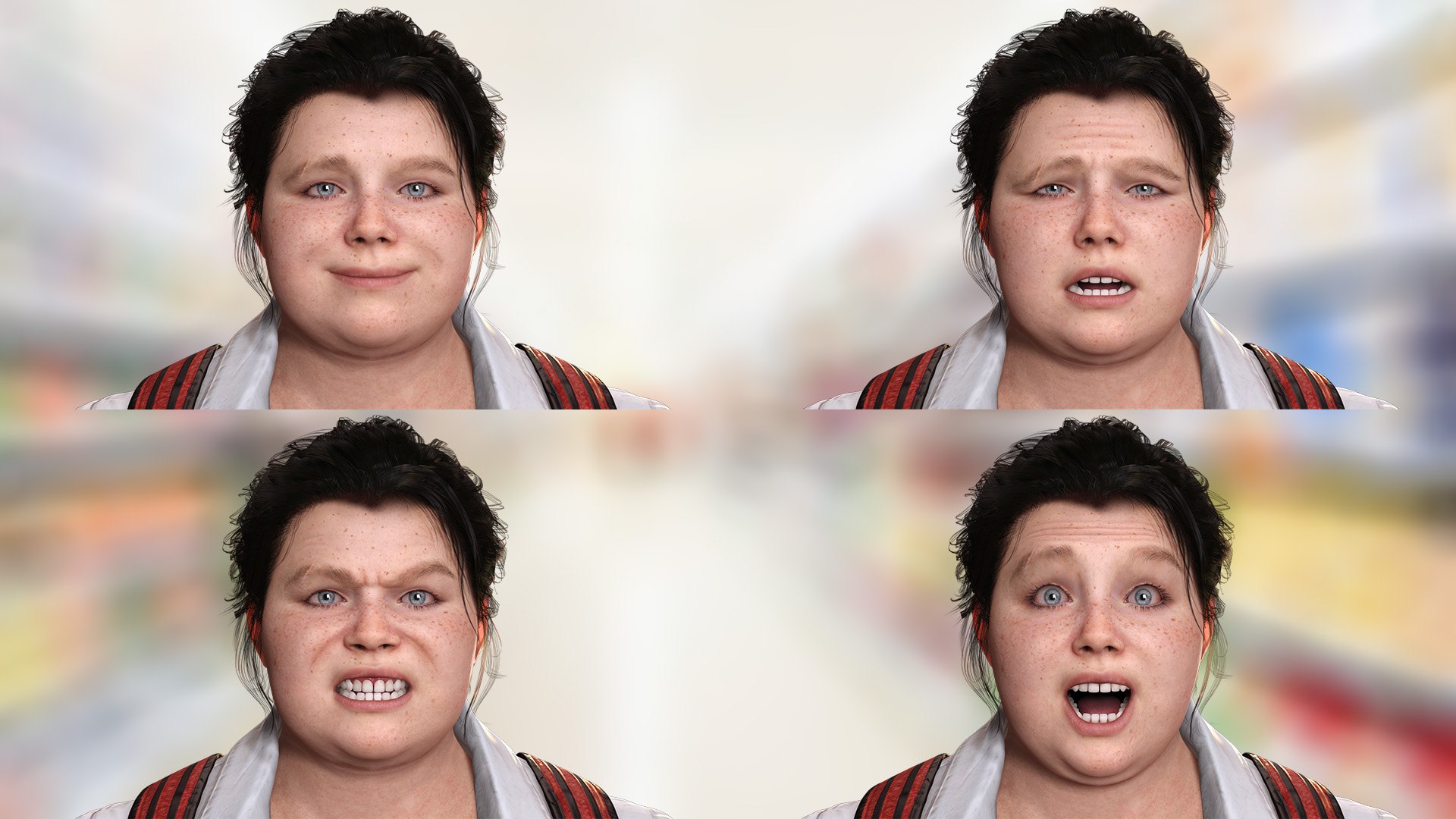 3D Marketplace Vendor Or Innkeeper Realistic 3D Model Model ...