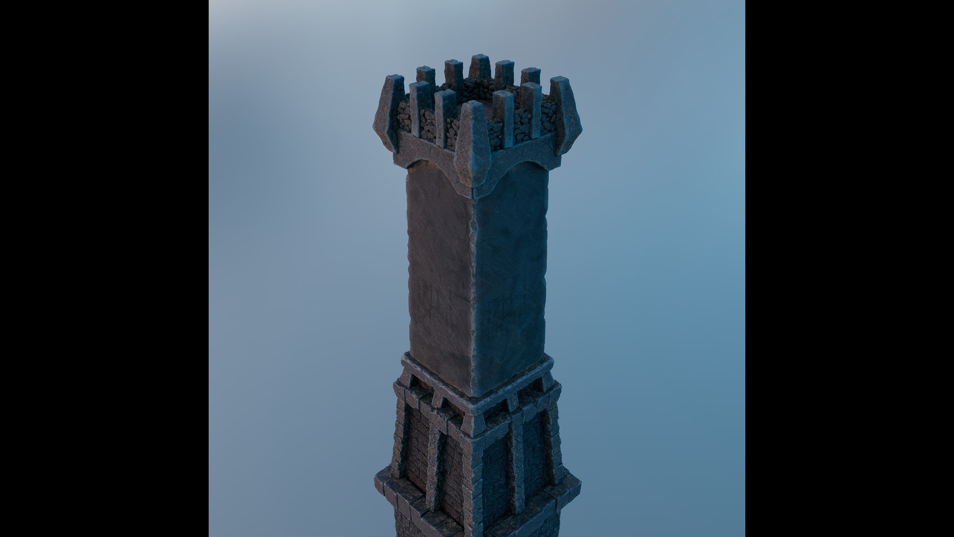 3D Model Medieval Castle Structure - Tower C - TurboSquid 2207002