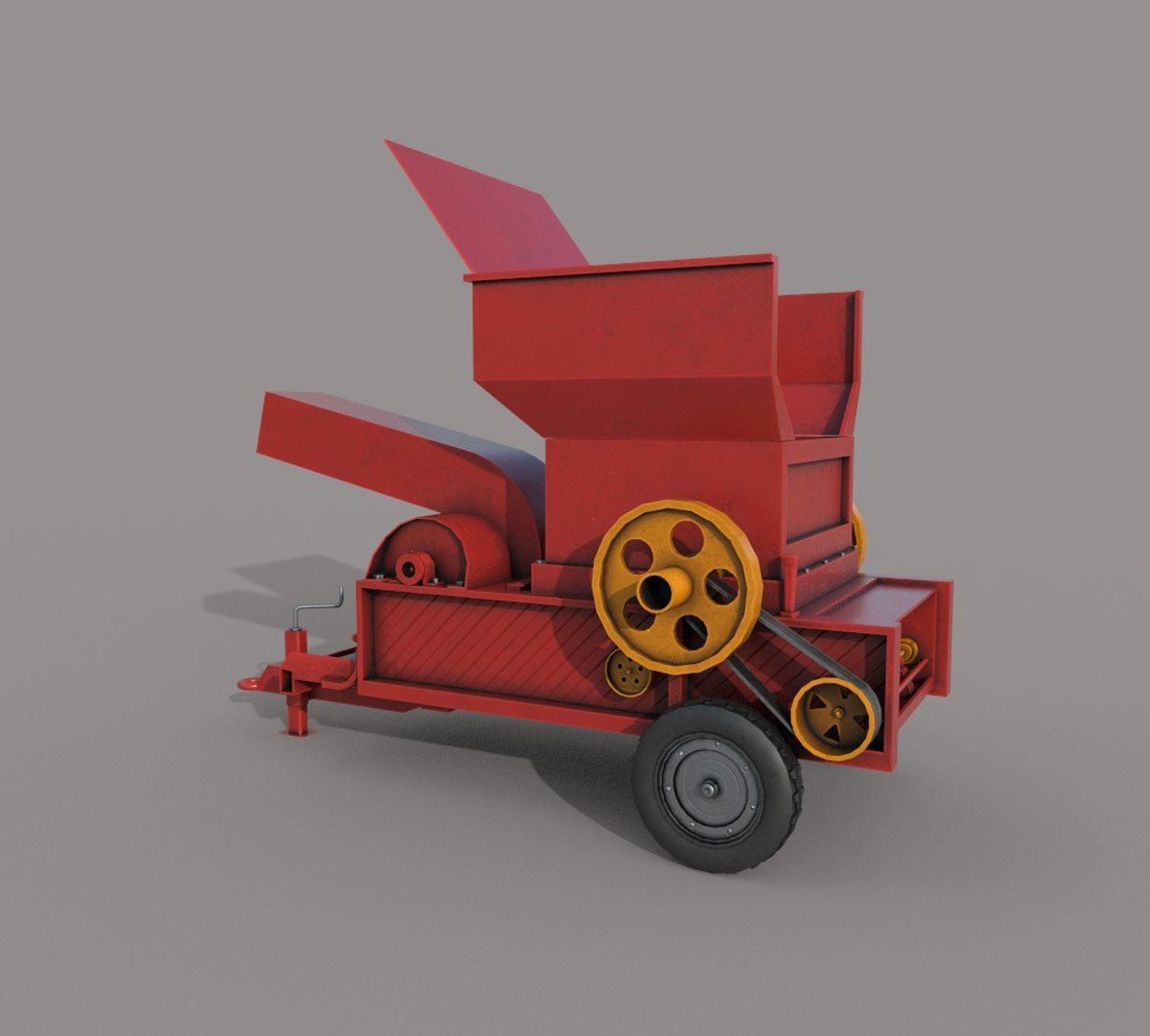 Village Hay Maker Machine Model - TurboSquid 1764644