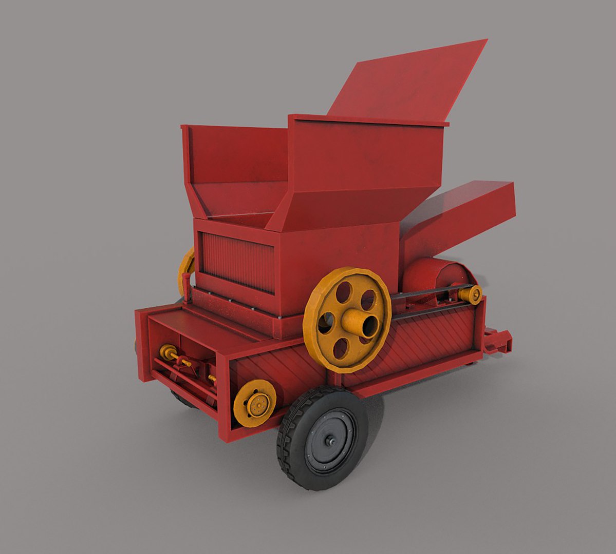 Village Hay maker Machine model - TurboSquid 1764644