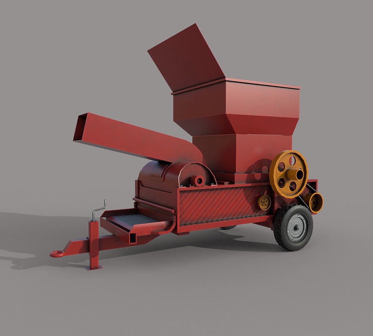 Village Hay Maker Machine Model - TurboSquid 1764644