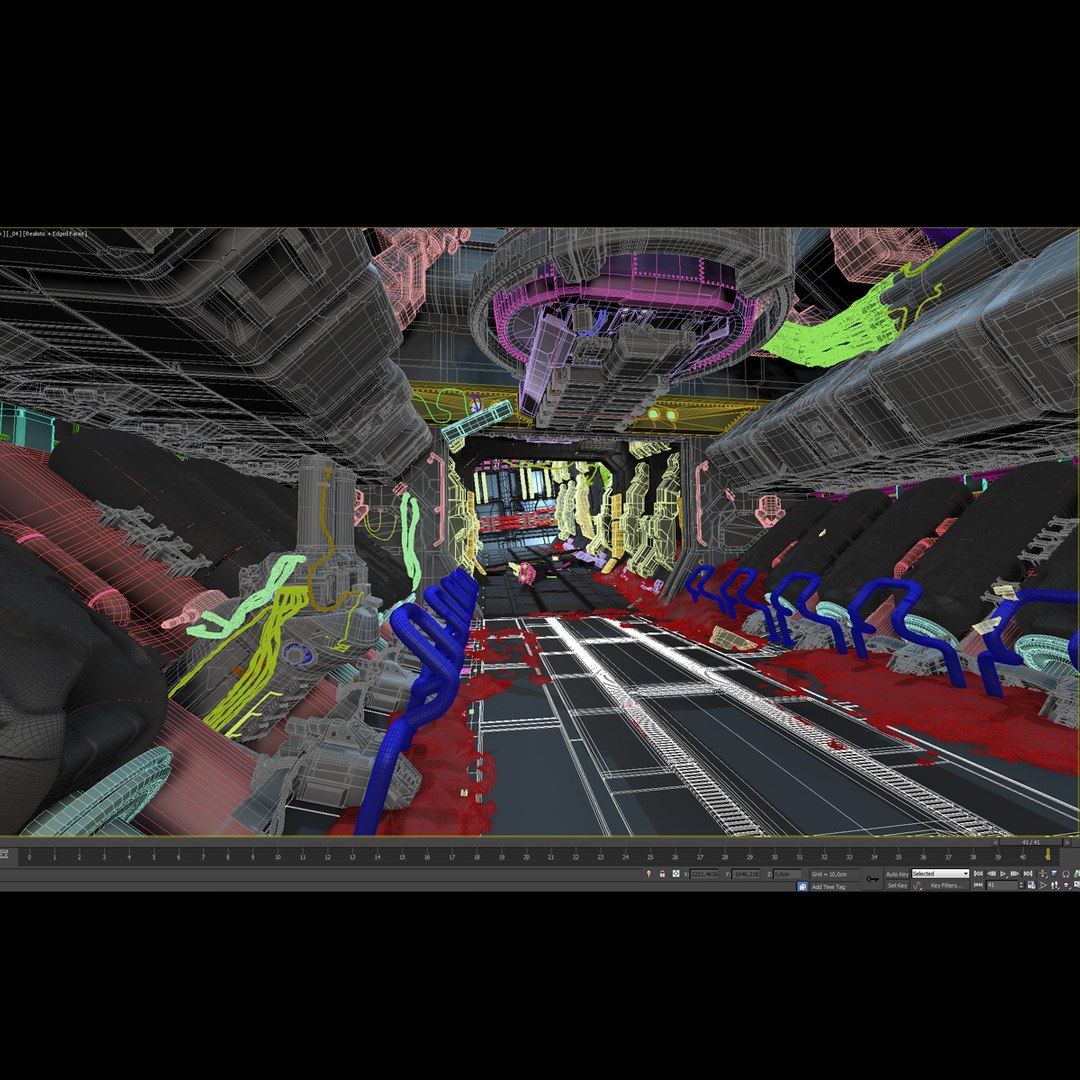 Science Fiction Corridor 3d Model