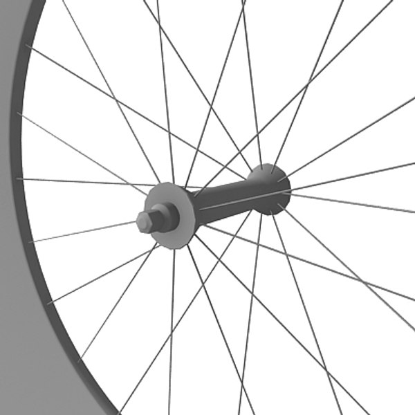3d 4 bike wheels model