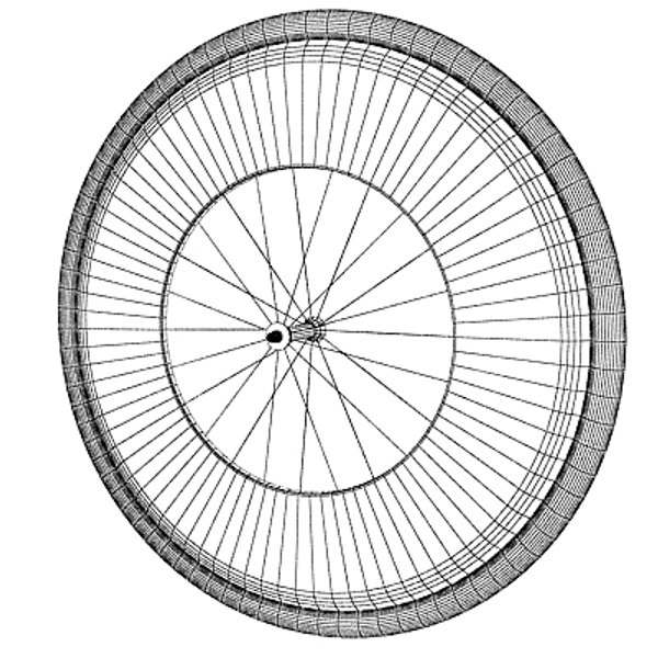 3d 4 bike wheels model