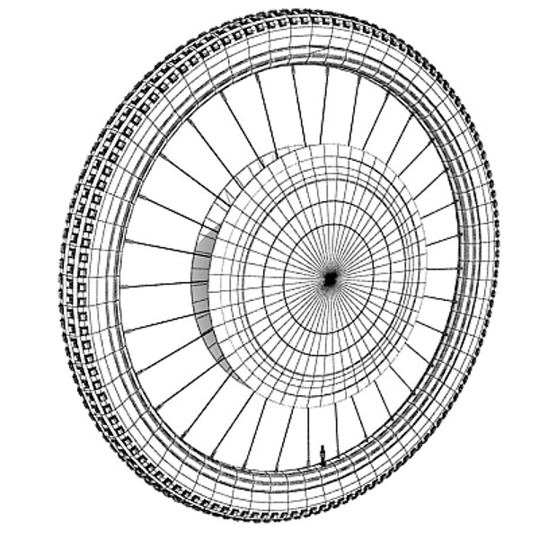 3d 4 bike wheels model