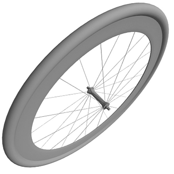 3d 4 bike wheels model