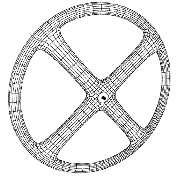 3d 4 bike wheels model