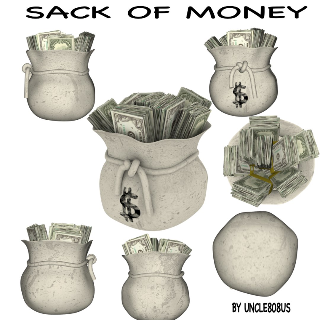 Sack Money 3d Model