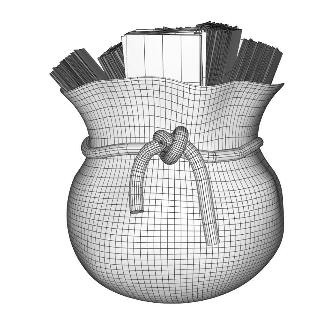 Sack Money 3d Model