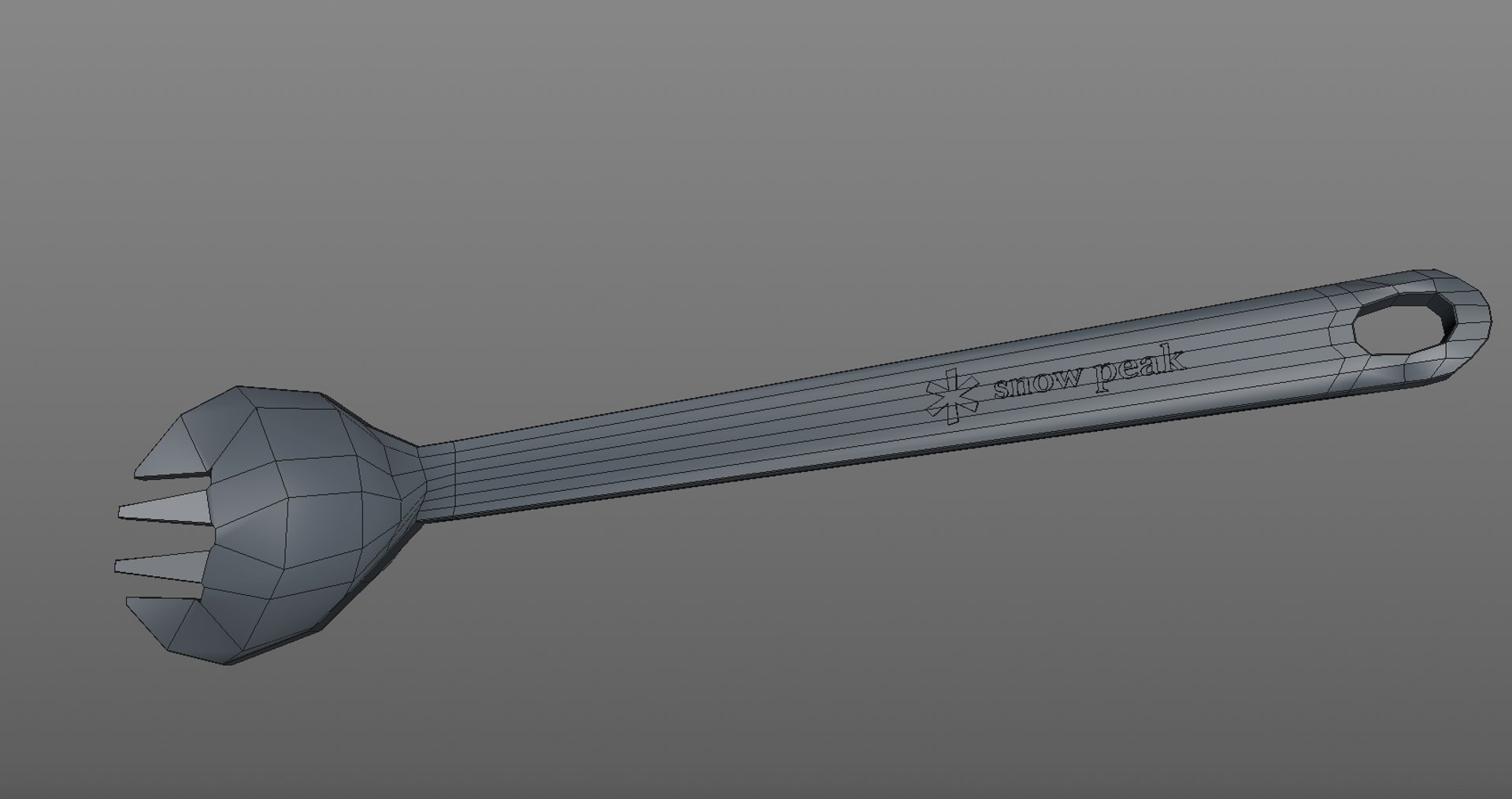 Snow Peak Blue Spork 3D Model - TurboSquid 1416604