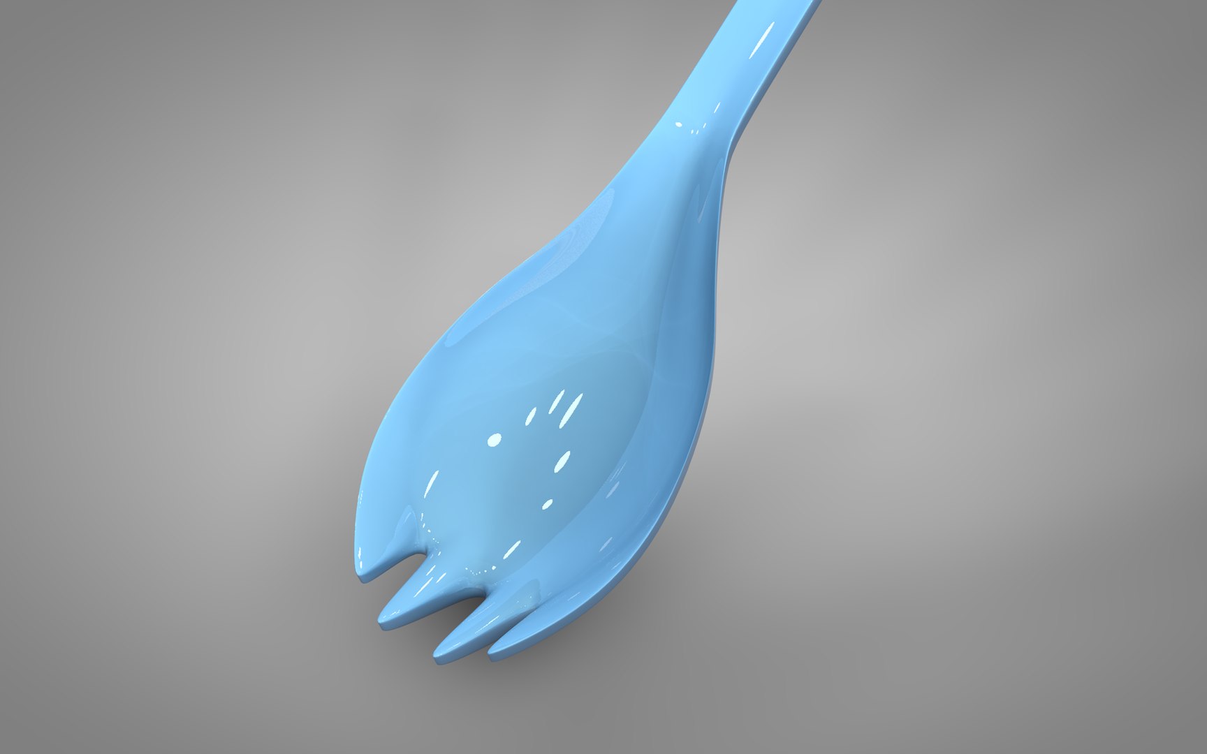 Snow Peak Blue Spork 3D Model - TurboSquid 1416604