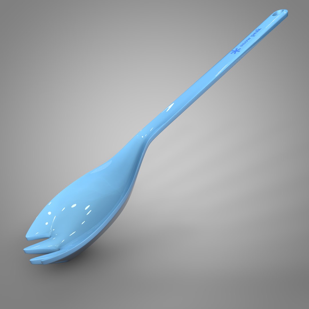 Snow Peak Blue Spork 3D Model - TurboSquid 1416604