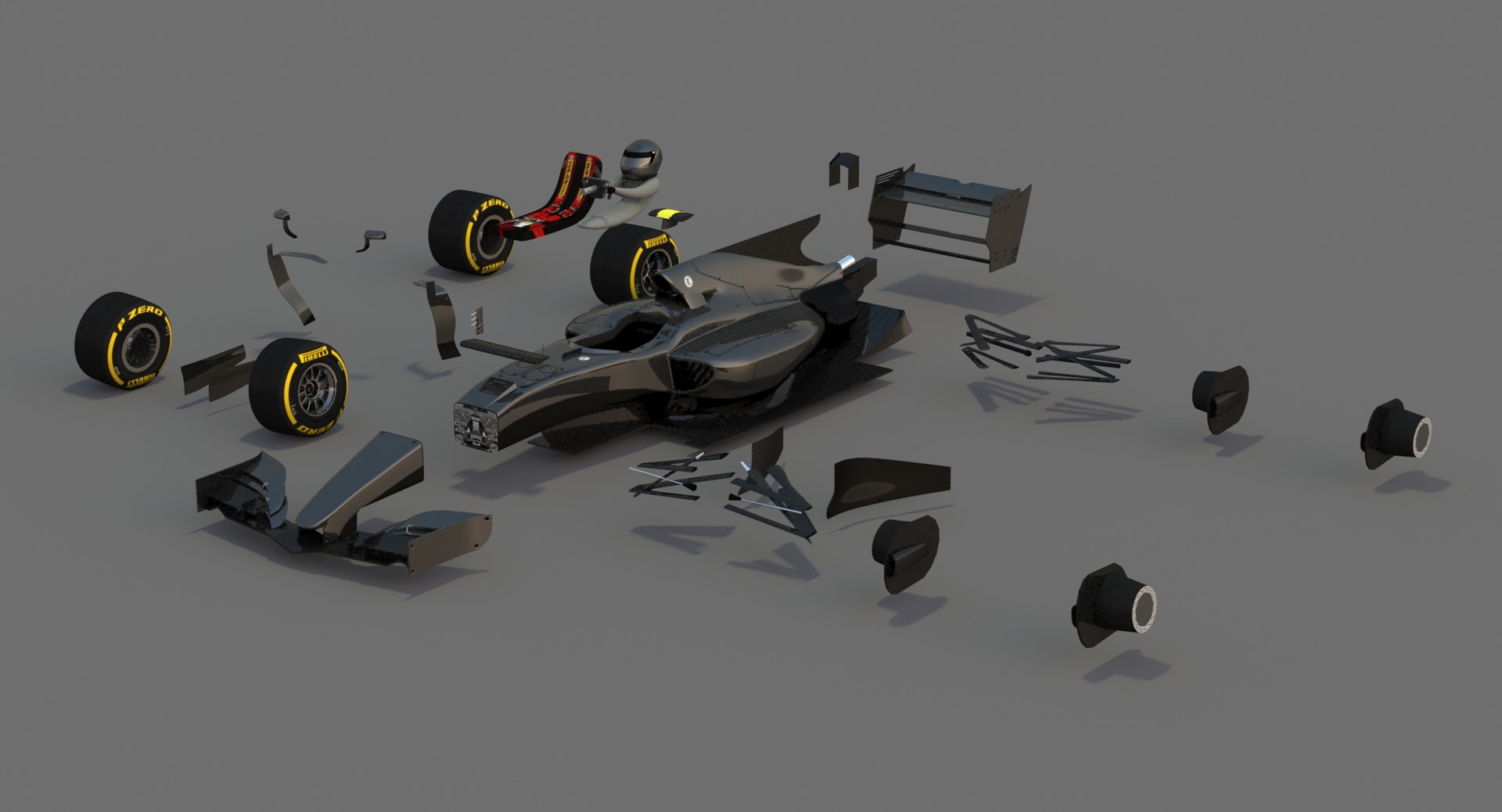 3d Model Of Formula 1 Concept Car