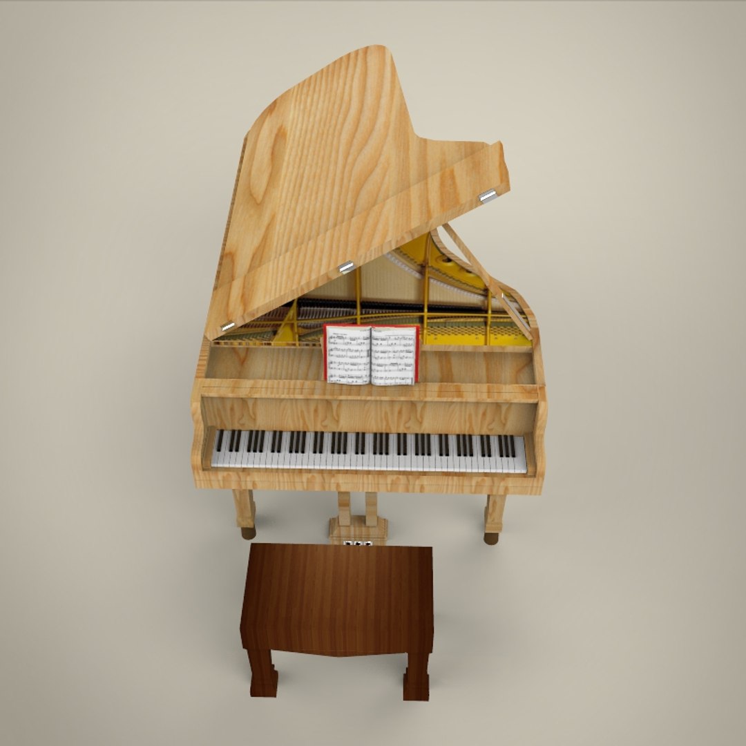 3D Piano Model - TurboSquid 1387737