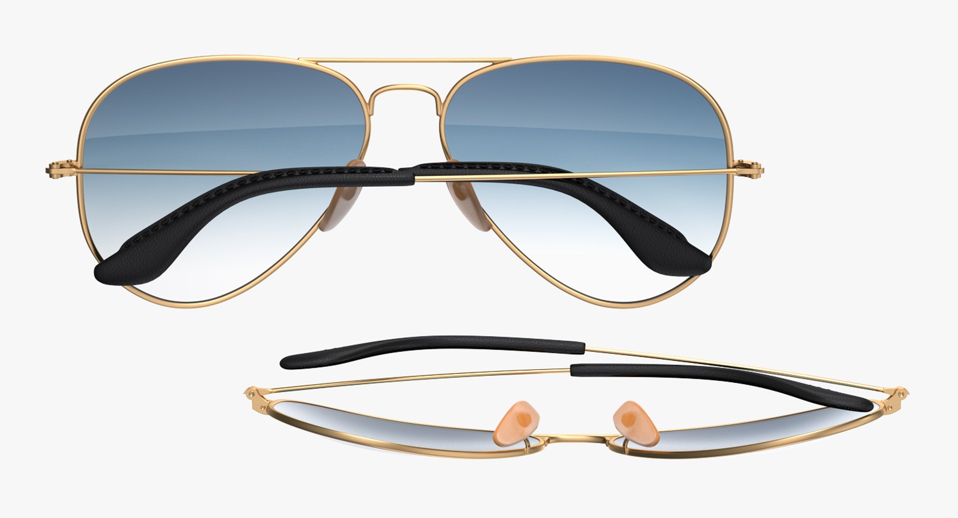 3D Model Classic Sunglasses Gradient Light - TurboSquid 1237030