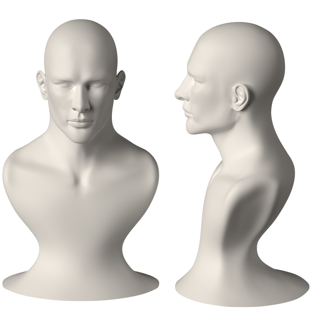 Human Bust Head Collection 3D Print Model 3D - TurboSquid 2282889