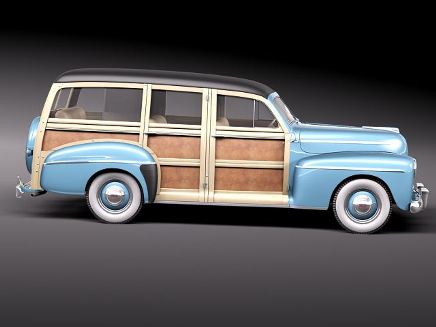 1948 woody wood station wagon 3ds