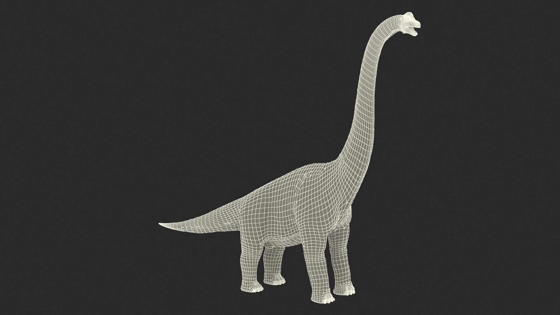 3D Brachiosaurus Standing Pose Model - TurboSquid 1628608
