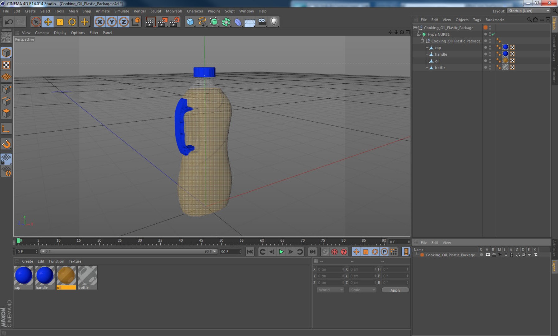 3D Sunflower Oil Package Model - TurboSquid 1329602