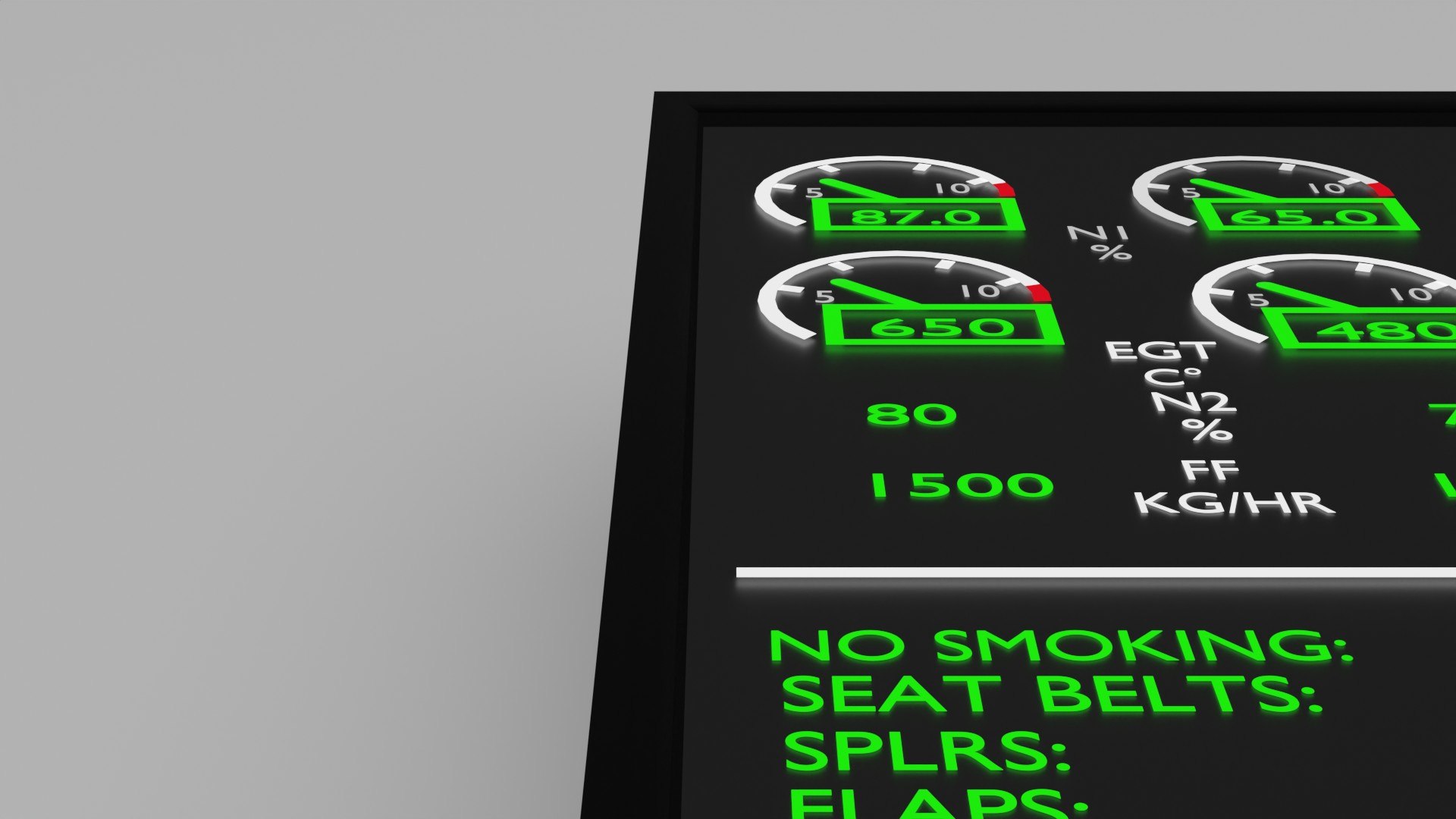 3D Electronic Centralised Aircraft Monitoring Model - TurboSquid 2122653