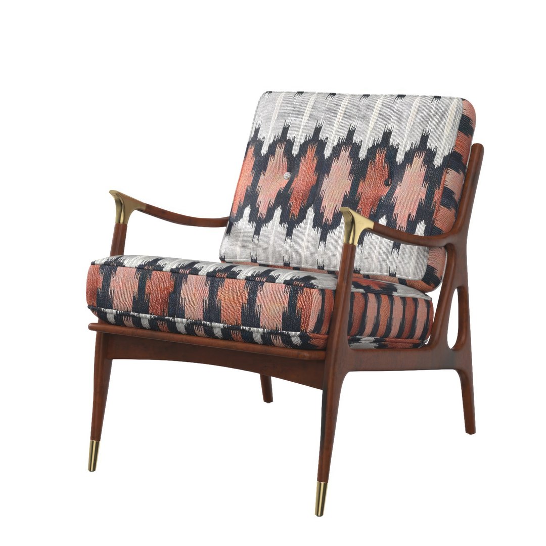 3D Ikat Haverhill Chair PBR Model - TurboSquid 2205275