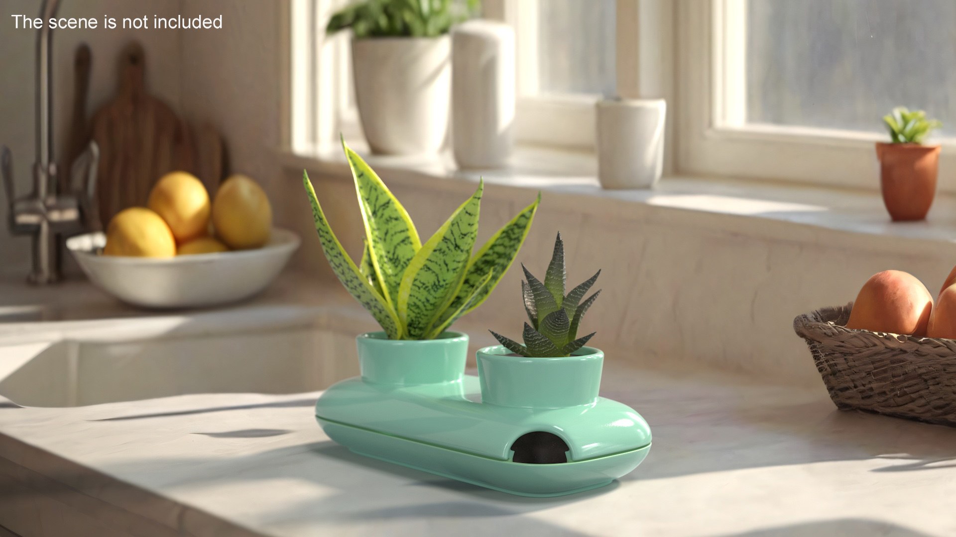 Double Herb Pot Sagaform Green 3D Model - TurboSquid 2249955
