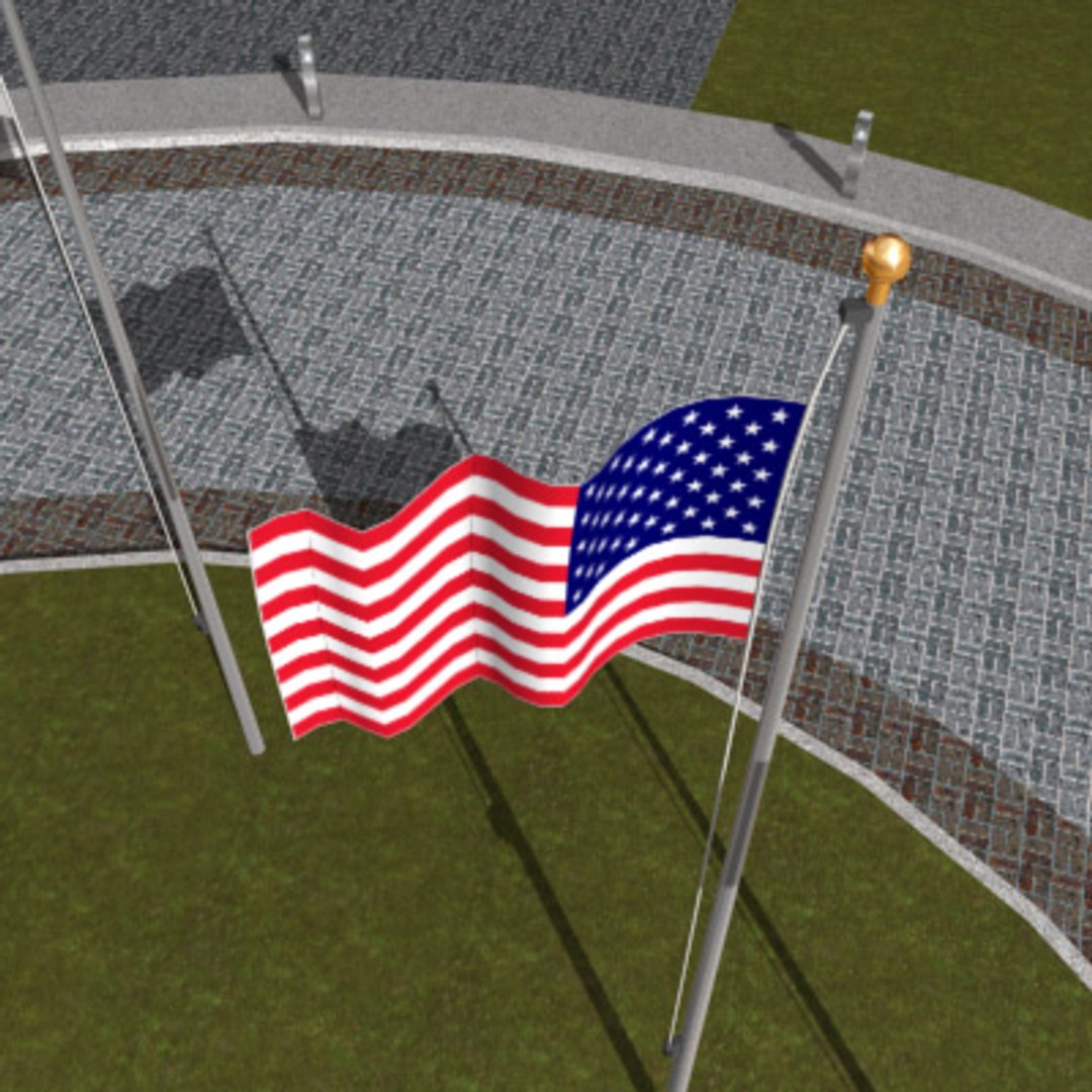 Flags Flagpoles 3d Max
