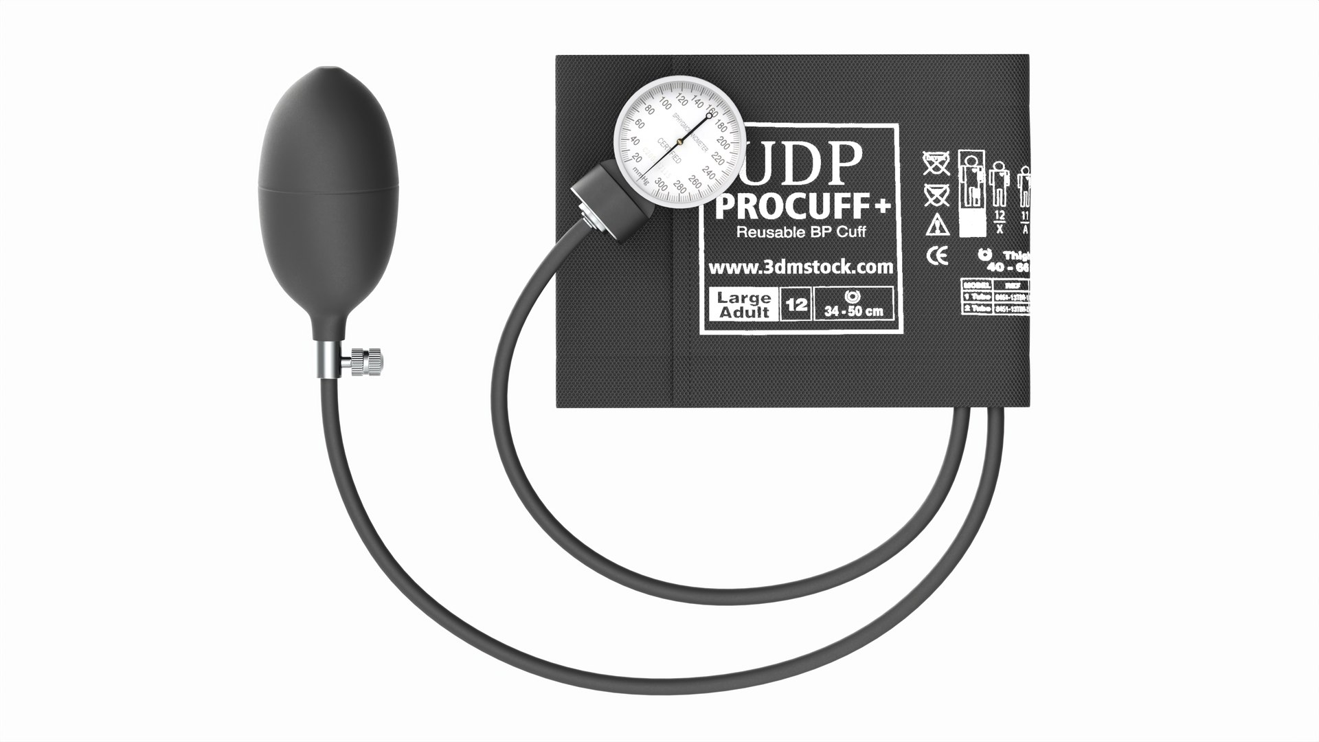 Portable Aneroid Sphygmomanometer With Nylon Cuff Model - TurboSquid ...