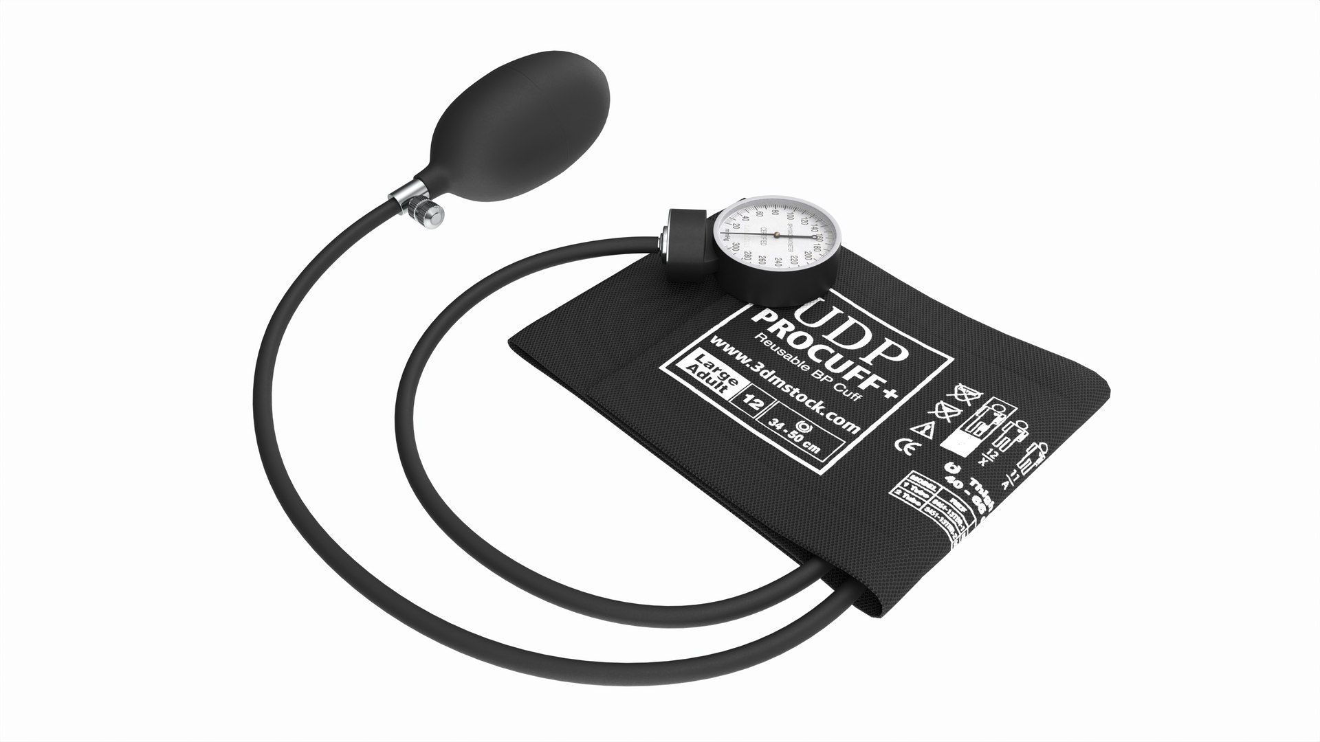 Portable Aneroid Sphygmomanometer With Nylon Cuff Model - TurboSquid ...