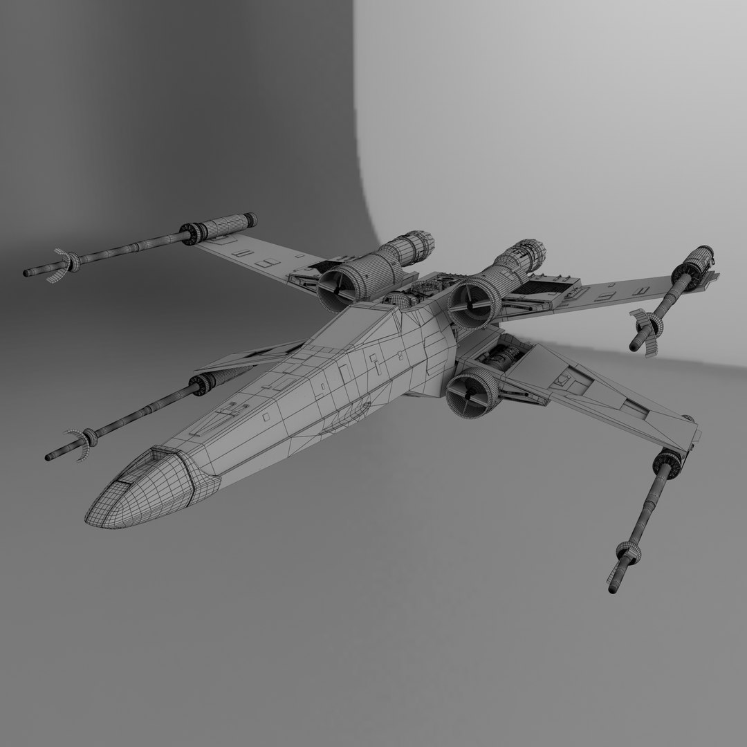3D rebel x-wing fighter star wars model - TurboSquid 1341869