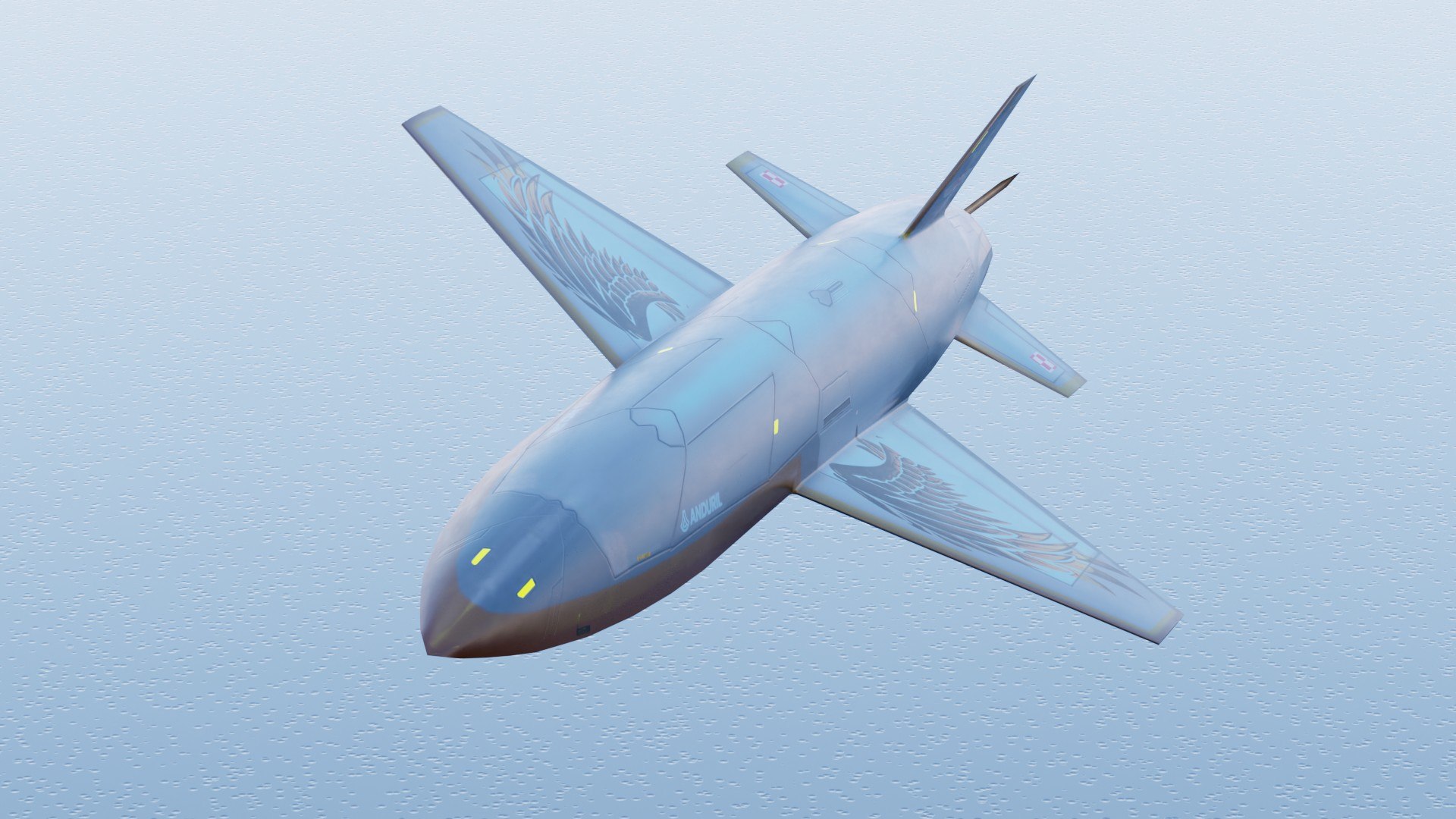 Anduril Fury drone 3D model - TurboSquid 2132993