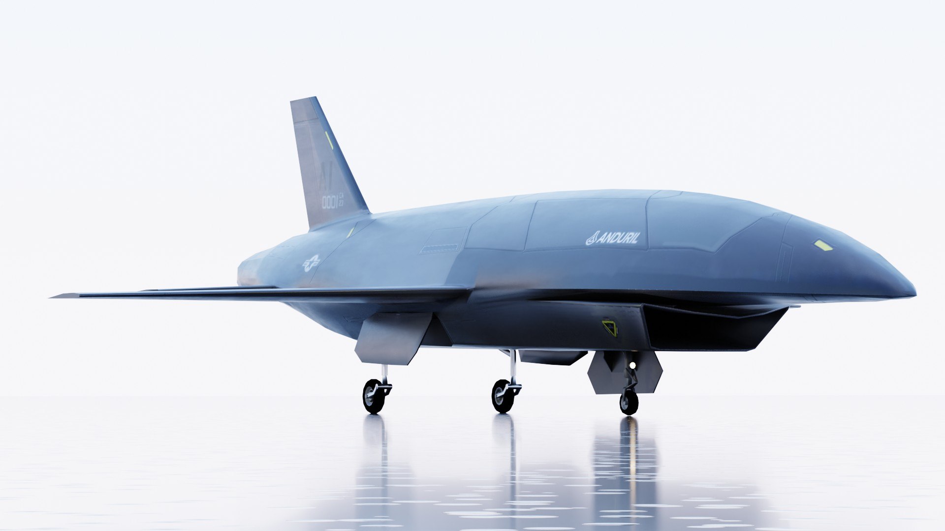 Anduril Fury drone 3D model - TurboSquid 2132993