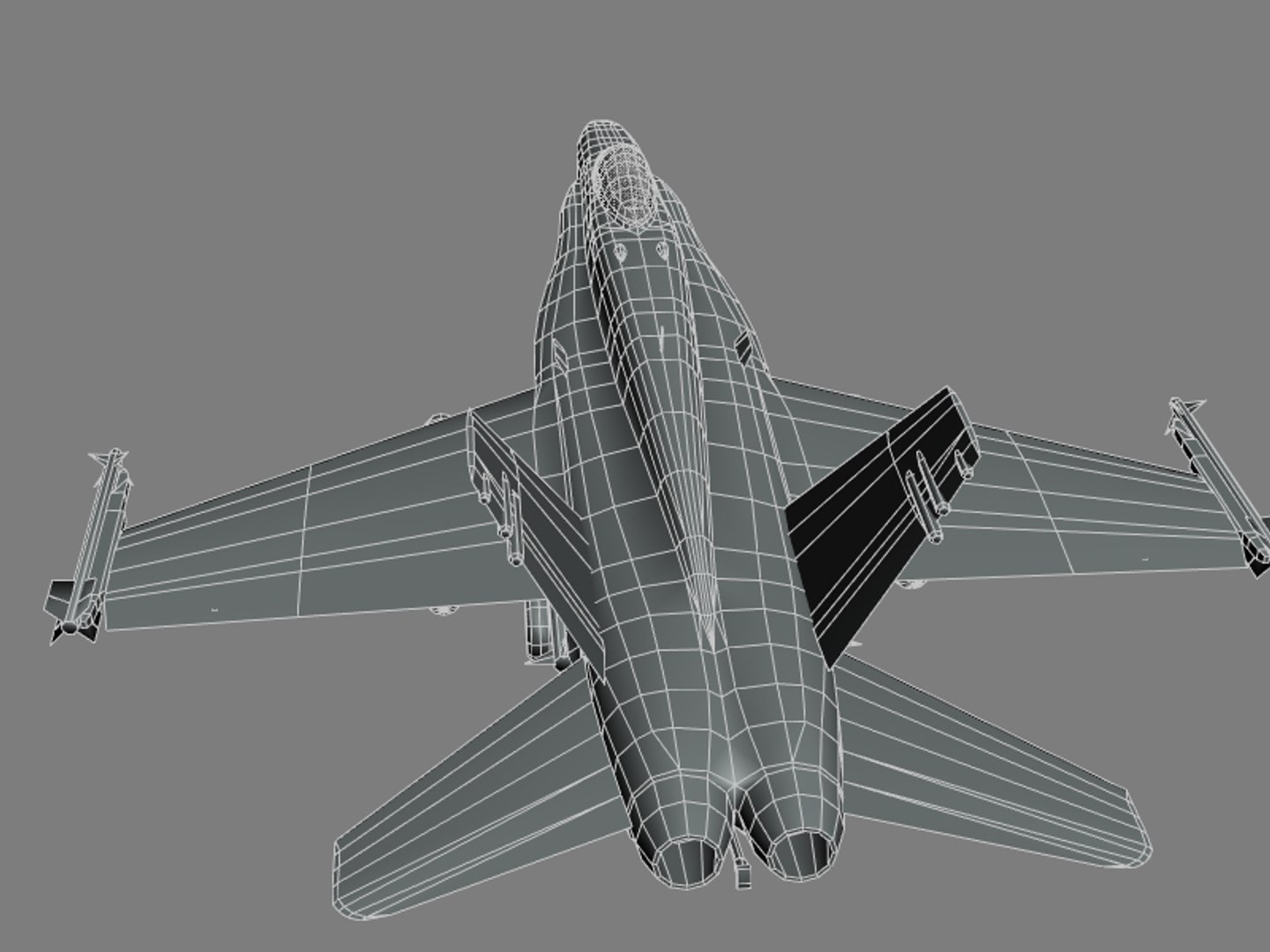 3d F-18 Navy Attack Warplane