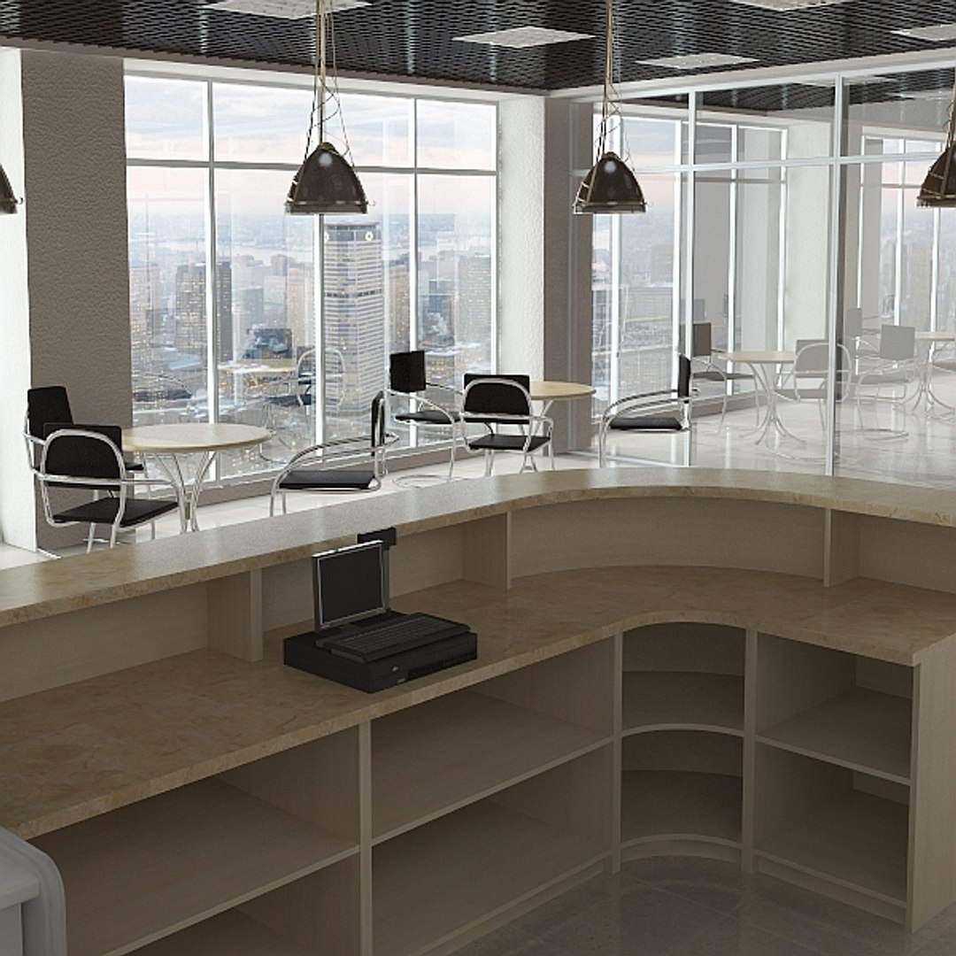 3d Model Bar Interior