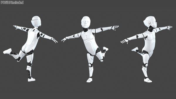 modelo 3d Plataforma de la familia de robots Cyborg - TurboSquid 2113781