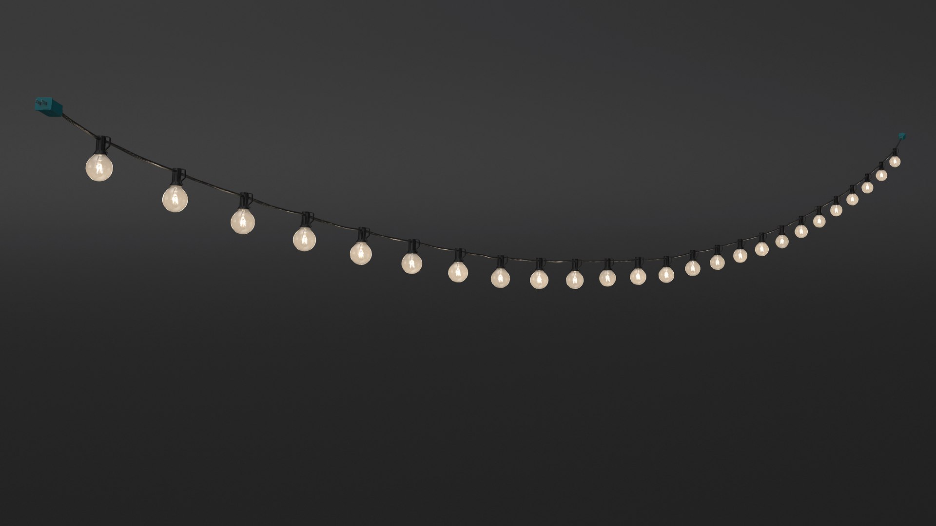 3D Model Outdoor String Lights - TurboSquid 1997406