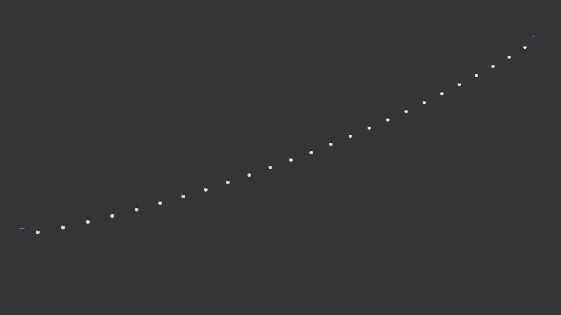 3D Model Outdoor String Lights - TurboSquid 1997406