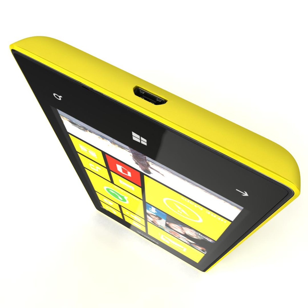 Nokia Lumia 520 Yellow 3ds